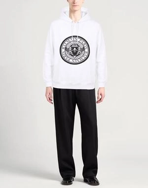 Balmain Sweatshirt Size Cotton, Elastane - White
