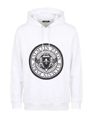 Balmain Sweatshirt Size Cotton, Elastane - White