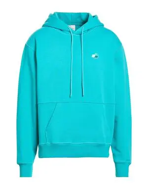 Drole De Monsieur Sweatshirt Turquoise Size Cotton