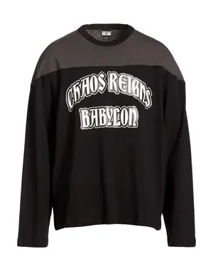 BABYLON T-shirt Charcoal Size Cotton
