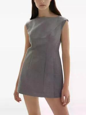 JOAEN Kelli Sleeveless Pleated Mini Dress - Grey