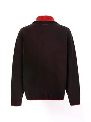 Axel Arigato Trace Half-zip Contrast-collar Sweater