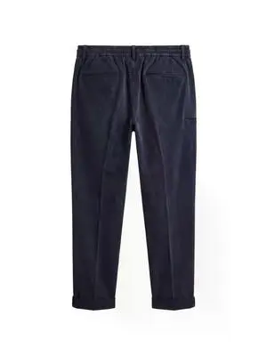 Peserico Drawstring Turned-up Straight-leg Trousers - Blue