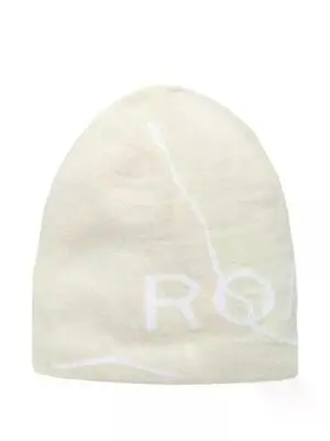 ROA Logo-intarsia Beanie Hat - Neutrals