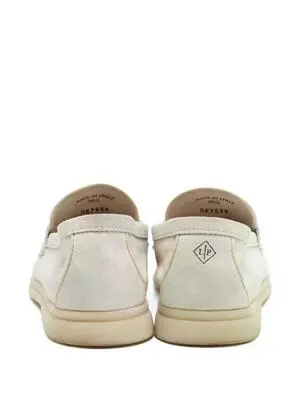 Loro Piana Summer Charms Walk Suede Loafers