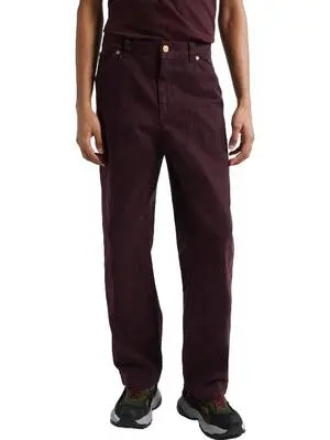 Versace Versace Straight Leg Jeans Dark Aubergine