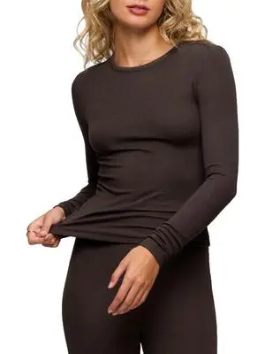 NUUDS Slinky Rib Top Espresso