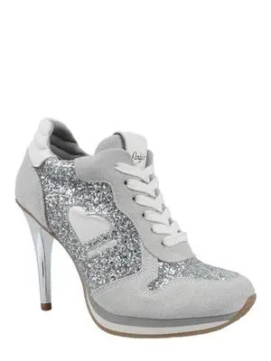 CANDIE'S Percy Platform Pump Grey/silver