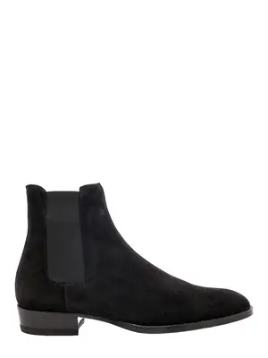 Saint Laurent Wyatt 30 Chelsea Boots - Black