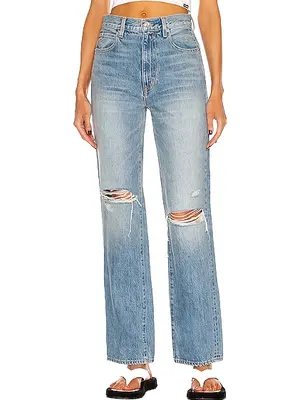 SLVRLAKE London Straight Leg Denim Alabama Shake