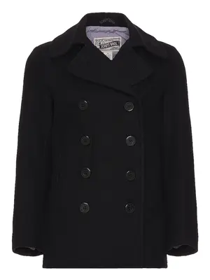 SCHOTT Slim Fit Peacoat - Navy