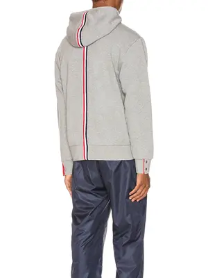 Thom Browne Thom Browne Zipper Hoodie Light Grey