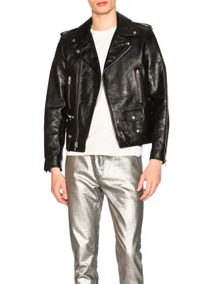 SAINT LAURENT Saint Laurent Classic Moto Jacket
