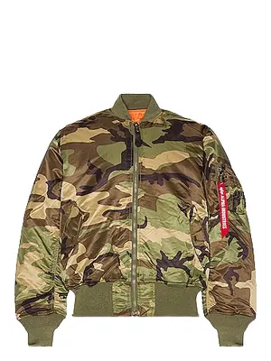 Alpha Industries MA-1 Bomber Jacket Woodland Camo