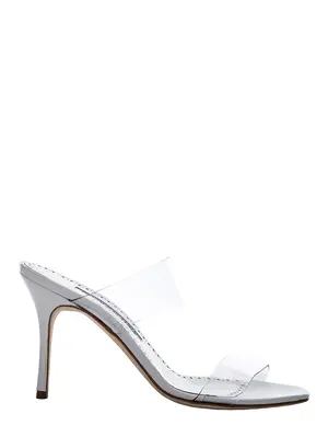 Manolo Blahnik Scolto Sandals - Blanc De Blanc