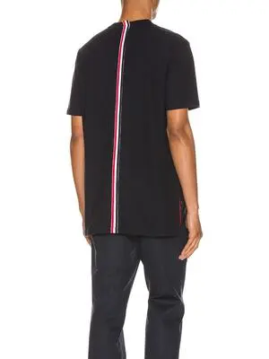 Thom Browne Thom Browne Relaxed Stripe Tee In Blue Navy
