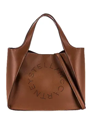 Stella McCartney Stella McCartney Logo Crossbody Bag Cuoio