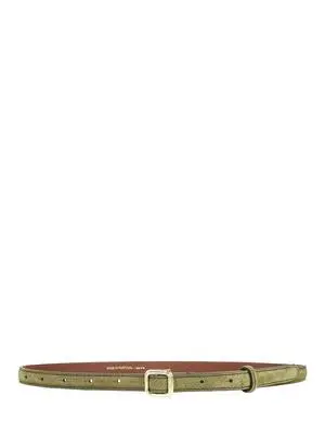 Lié Studio Georgia Wide Belt Moss Green Suede