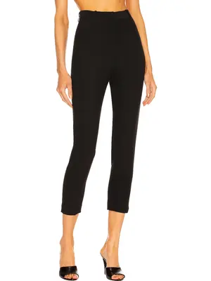 Alexander McQueen High-waisted Cigarette Pant - Black