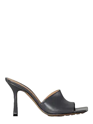 Bottega Veneta Bottega Veneta Leather Mules Light Graphite