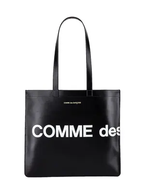 Comme Des Garçons Huge Logo Tote Bag - Black