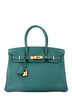 Hermès Birkin Handbag Togo With Gold Hardware 30 - Green