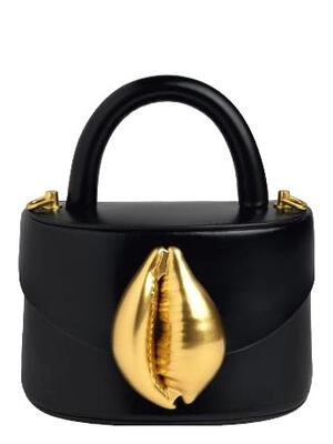FLORE K. Flore K. Viera Cowrie Shell Bag Black