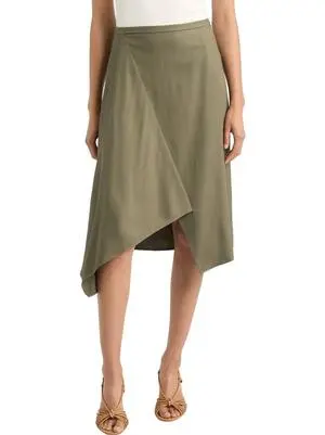 BOSS Voxana Asymmetric Wrap Skirt - Tea Leaf