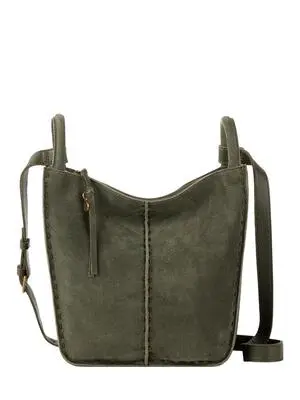 THE SAK The Sak Los Feliz Crochet Crossbody Bag Moss Suede