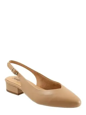Trotters Jessa Slingback Pump Beige