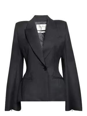Matieres Fecales Madame H. Wool Blazer - Black