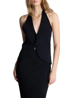 KENNETH COLE Halter Vest - Black