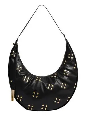 KENNETH COLE Floral Stud Large Hobo - Black