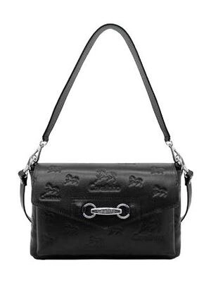 CAVALINHO Embossed Leather Handbag - Black