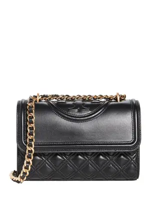 Tory Burch Small Fleming Convertible Shoulder Bag - Black