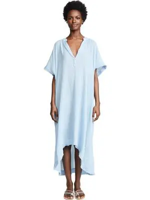9seed 9seed Tunisia Short Sleeve Caftan Chambray