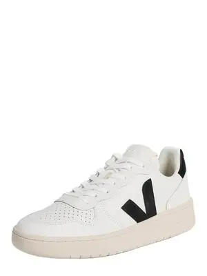 VEJA V-10 Lace Up Sneakers - White/black