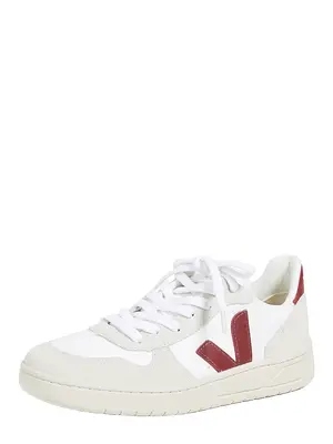 VEJA Veja V-10 Lace Up Sneakers White/marsala