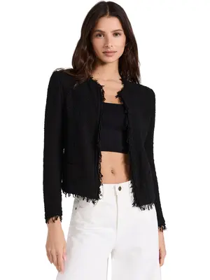 IRO PARIS Shavani Bouclé Jacket - Black