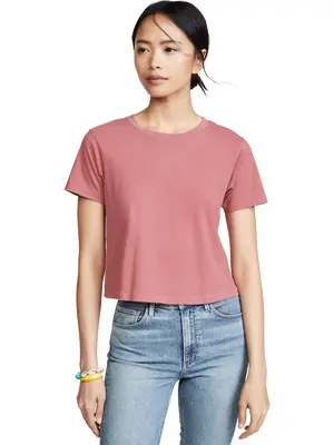 AMO AMO Babe Cropped T-Shirt Petal