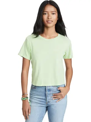 AMO AMO Babe Cropped T-Shirt Wasabi