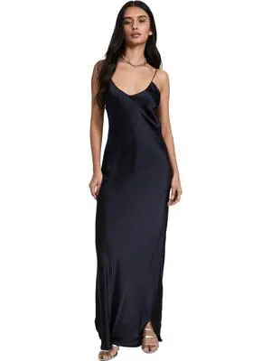 NILI LOTAN Cami Gown Dark Navy