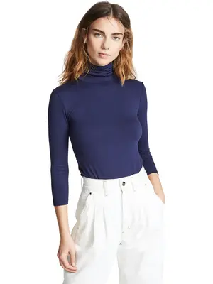 L'Agence L'AGENCE Aja Turtleneck Navy