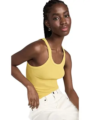 RE/DONE RE/DONE Ribbed Tank Lime
