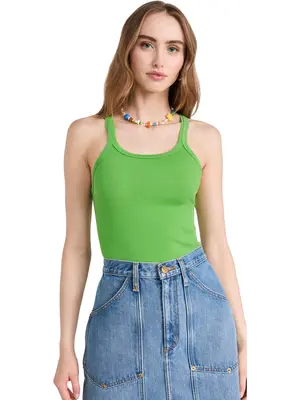 RE/DONE RE/DONE Ribbed Tank Peridot