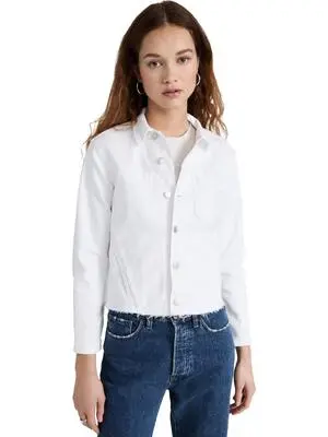 L'Agence Janelle Slim Denim Jacket - Blanc