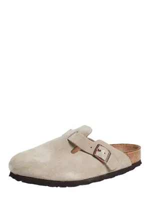 BIRKENSTOCK Boston Soft Footbed Clogs Taupe