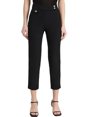 Veronica Beard Renzo Straight Leg Pants - Black