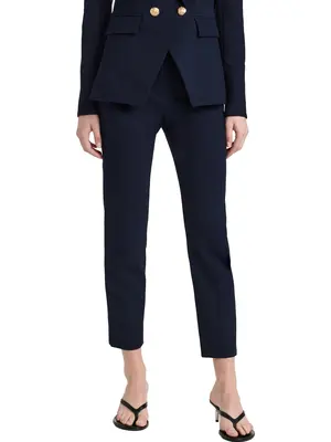 Veronica Beard Renzo Straight Leg Pants - Navy