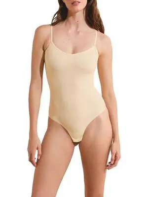 ETAM Daily Seamless Ribbed Bodysuit - Vanille